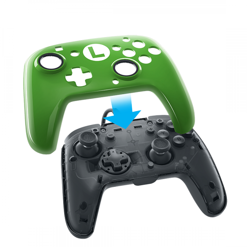 Pdp Switch Deluxe Wired Pro Controller Mario And Luigi Edition
