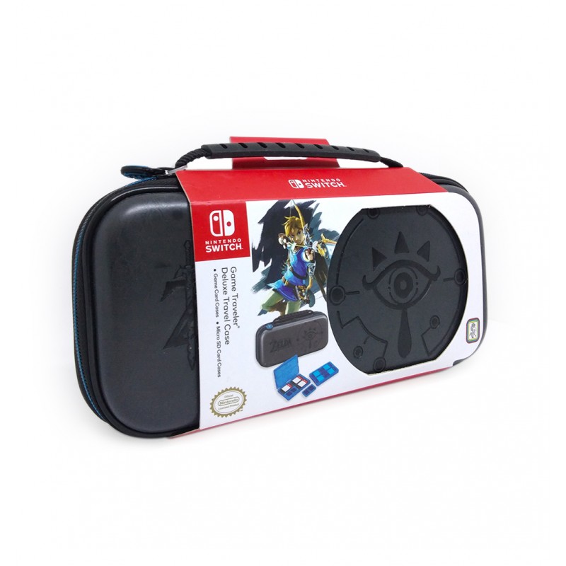 Switch Deluxe Travel Case Zelda BOTW Sheikah Eye Black (NNS45)
